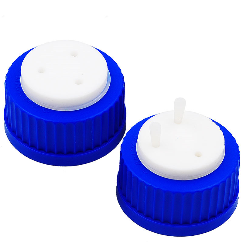 GL45 Mobile phase solvent Spiral PTFE cover can be customized plastic ...