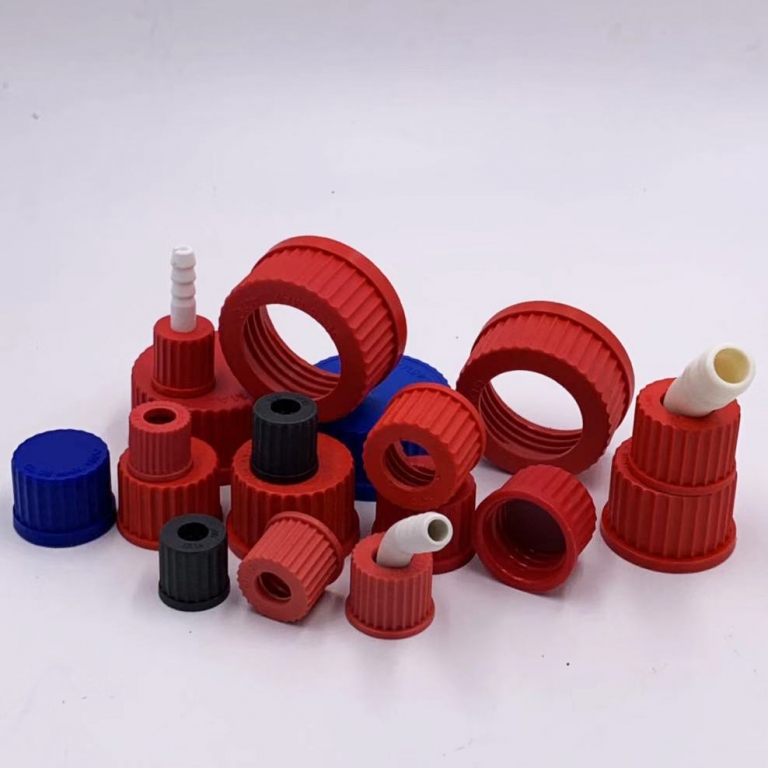 Wholesale Laboratory GL14 GL45 Plastic PBT Sealed Screw Liquid Bottle ...